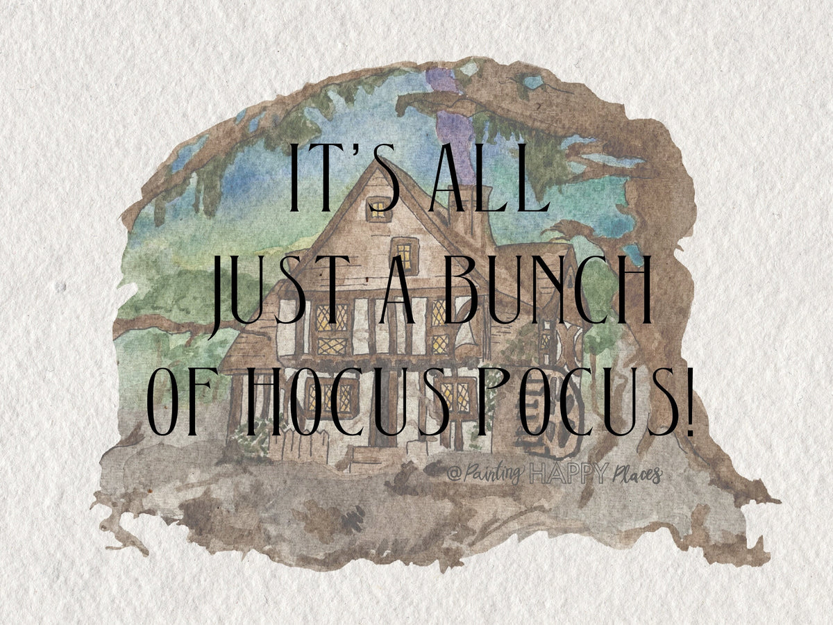 Hocus Pocus House- Print – Painting Happy Places